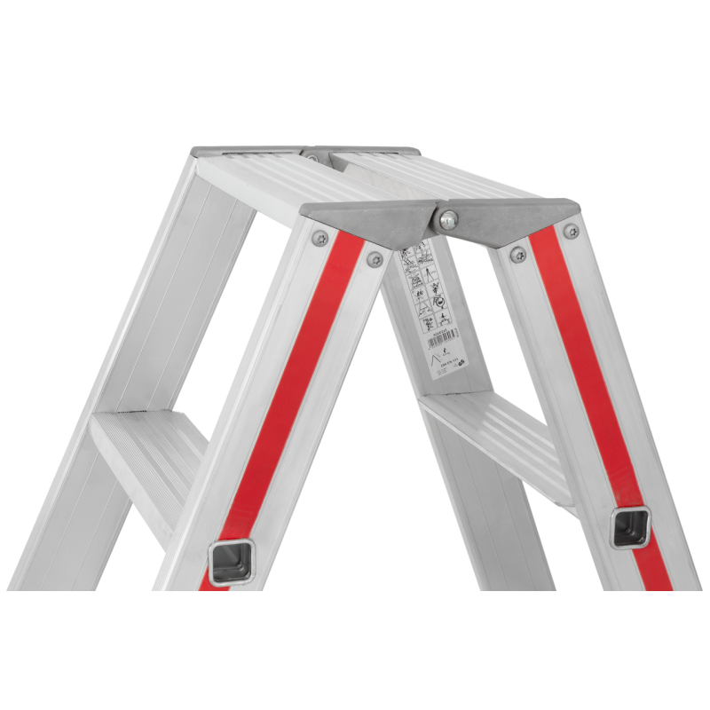 Escabeau double à marches HYMER, stable et robuste