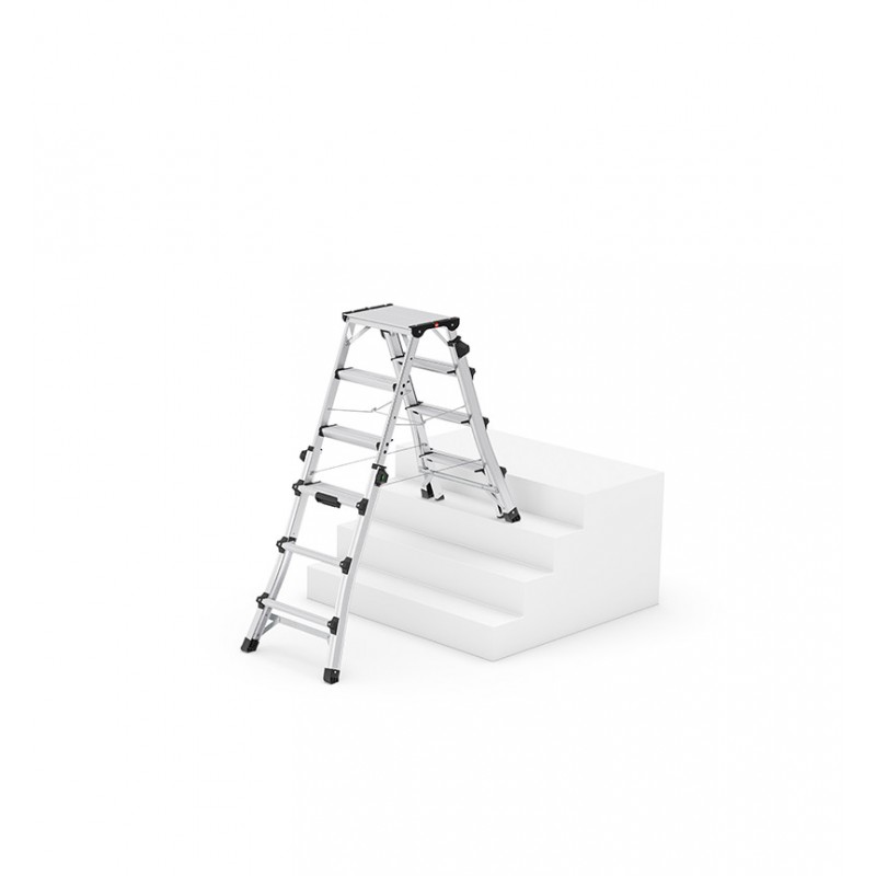 Escabeau Professionnel Double Accès Télescopique | HAILO D100