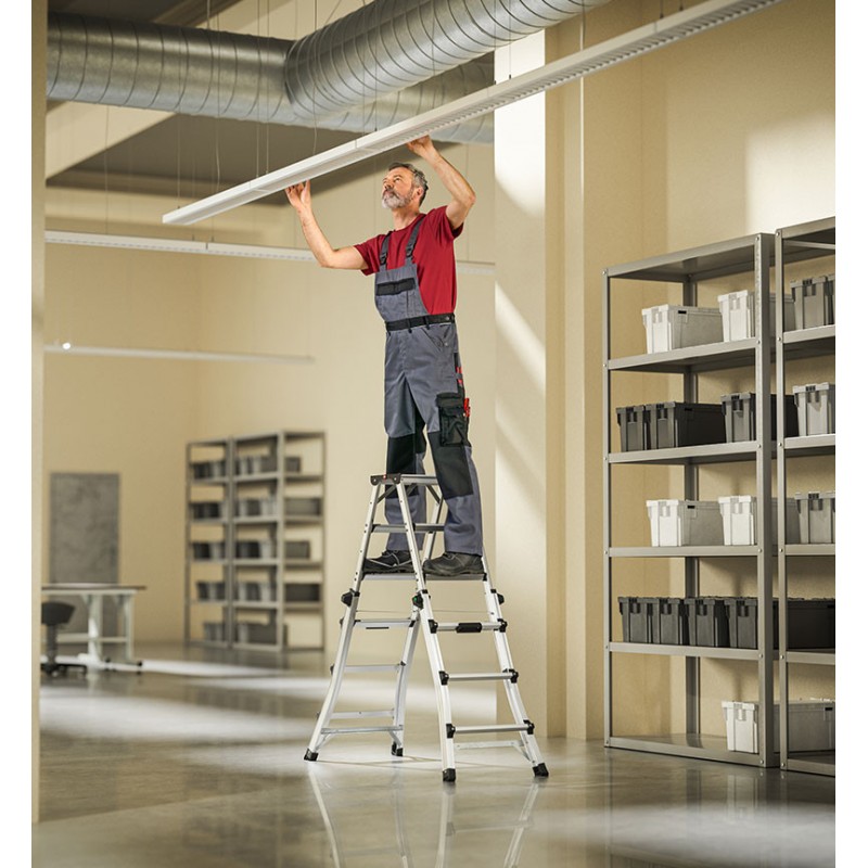 Escabeau Professionnel Double Accès Télescopique | HAILO D100